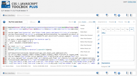 Welcome to CJT PLUS version 11.3 | CSS & JavaScript Toolbox